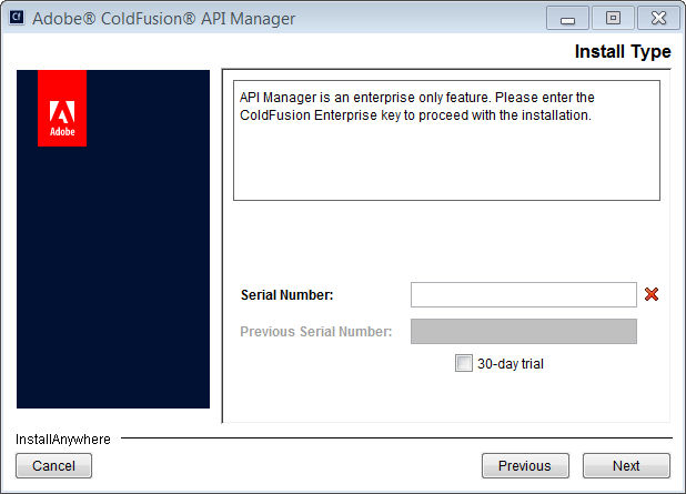 Installing ColdFusion 2016 API Manager